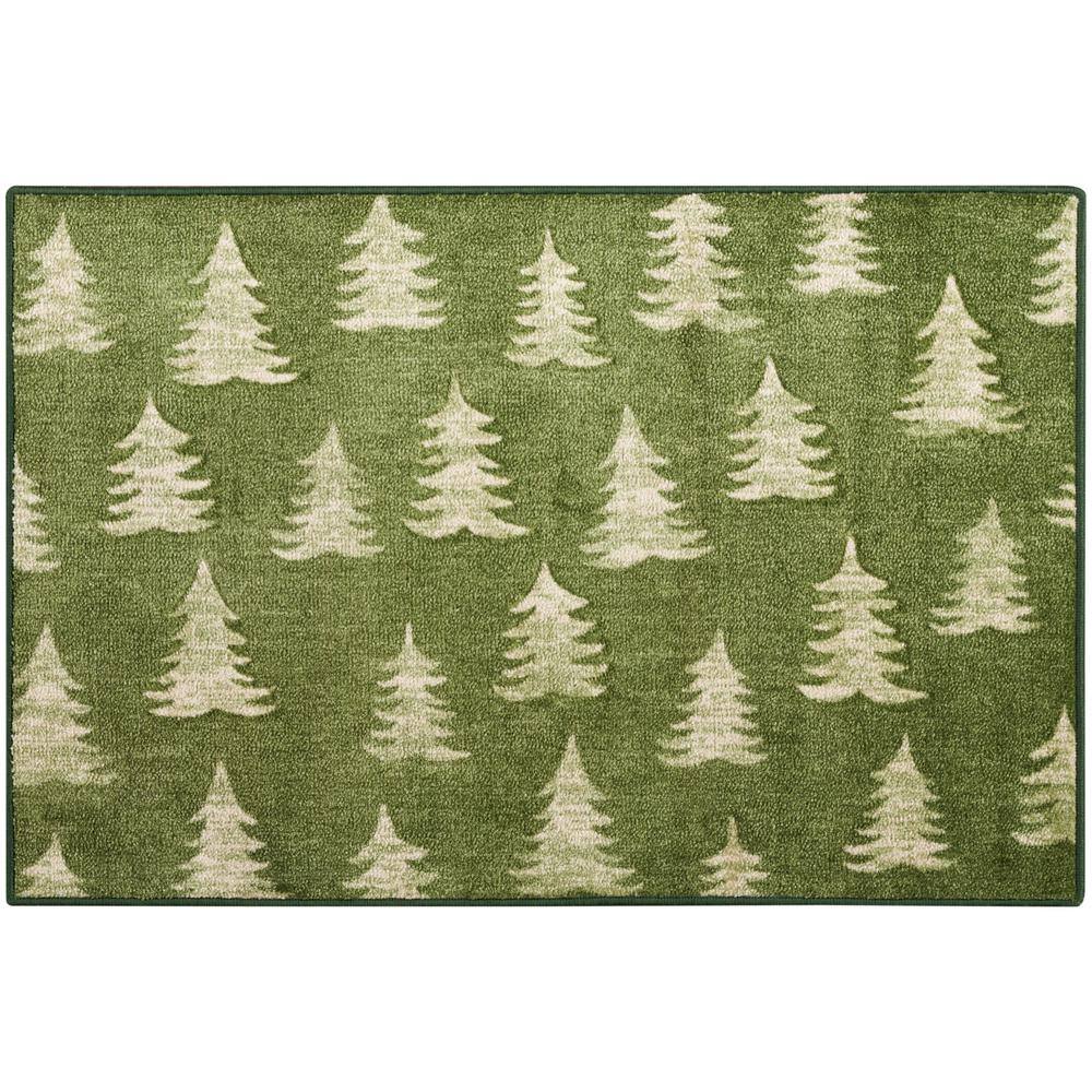 Nourison Accent Decor/Xmas doormat 2 ft. x 3 ft. Nature-inspired ...