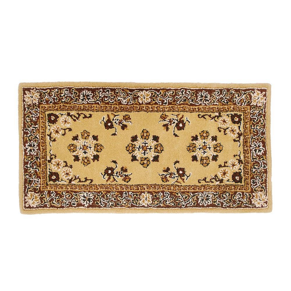 ACHLA DESIGNS Oriental Rectangular Hearth Rug, 44 Inch Long, Beige H-21 ...