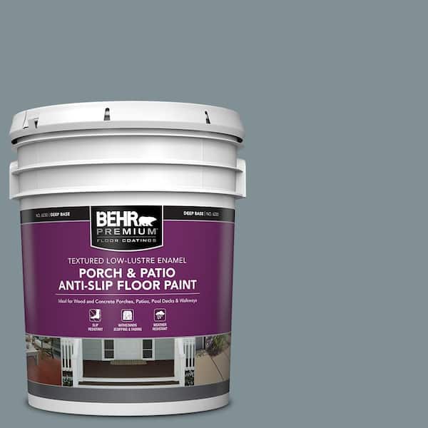 BEHR PREMIUM 5 gal. #HDC-NT-23 Wet Cement Textured Low-Lustre Enamel ...