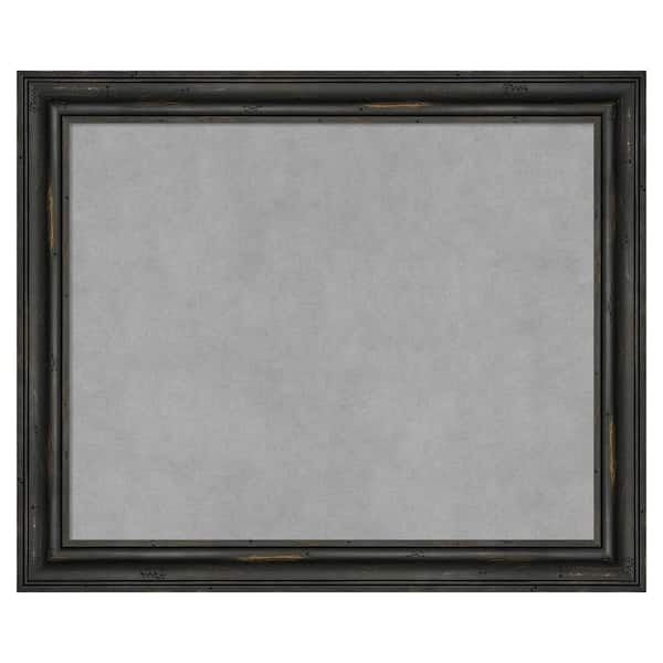 Amanti Art Rustic Pine Black Narrow 23 in. x 19 in Framed Magnetic ...
