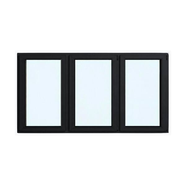 Avora Doors and Windows 108 in. x 60 in. Elite Euro Black Exterior ...