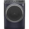 GE 5.0 cu. ft. Smart Sapphire Blue Front Load Washer with OdorBlock ...