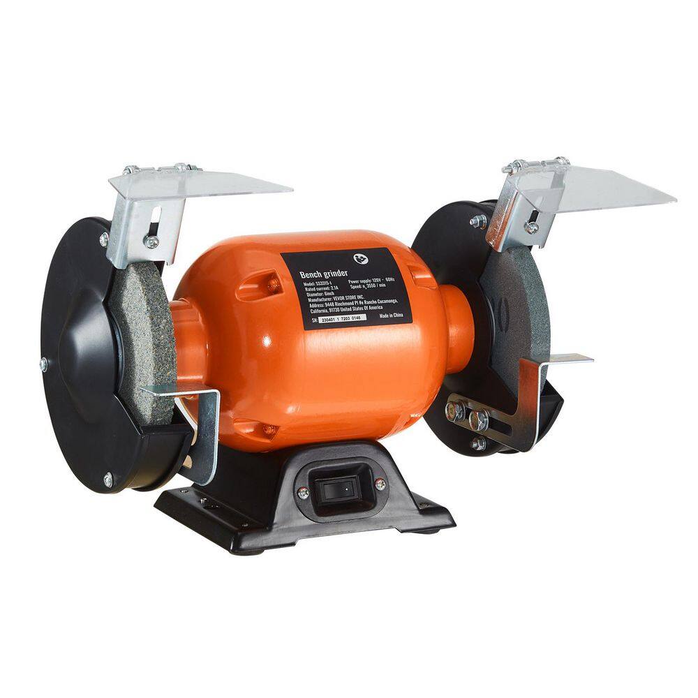 SKYSHALO 6 in. Universal Bench Grinder, Single Speed 2. 1A Brushless ...