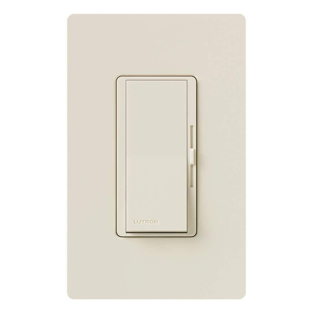 Lutron Diva Reverse-Phase Rocker Dimmer Switch, 250W LED/Single Pole or ...