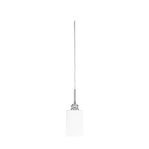 Albany 60-Watt 1-Light Brushed Nickel Pendant Light Mini Pendant with ...