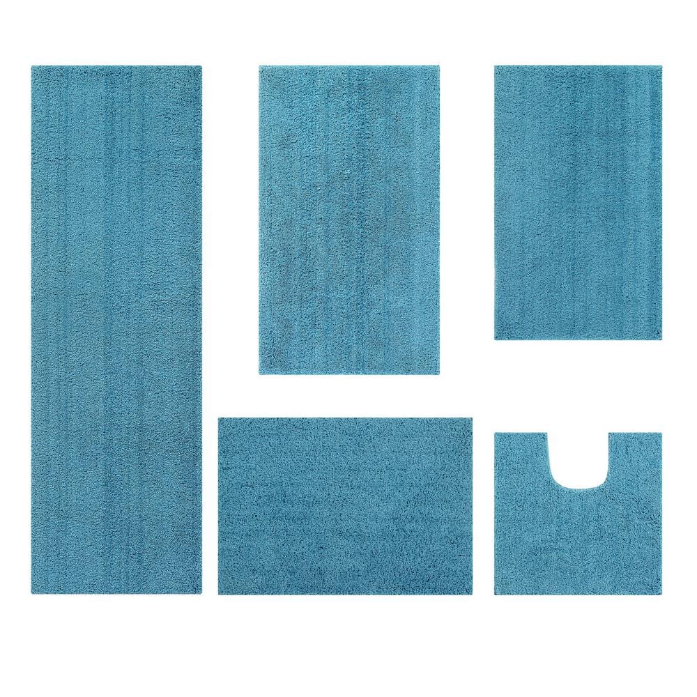 Better Trends Micro Plush Collection Teal 5 Piece 100% Micro Polyester ...