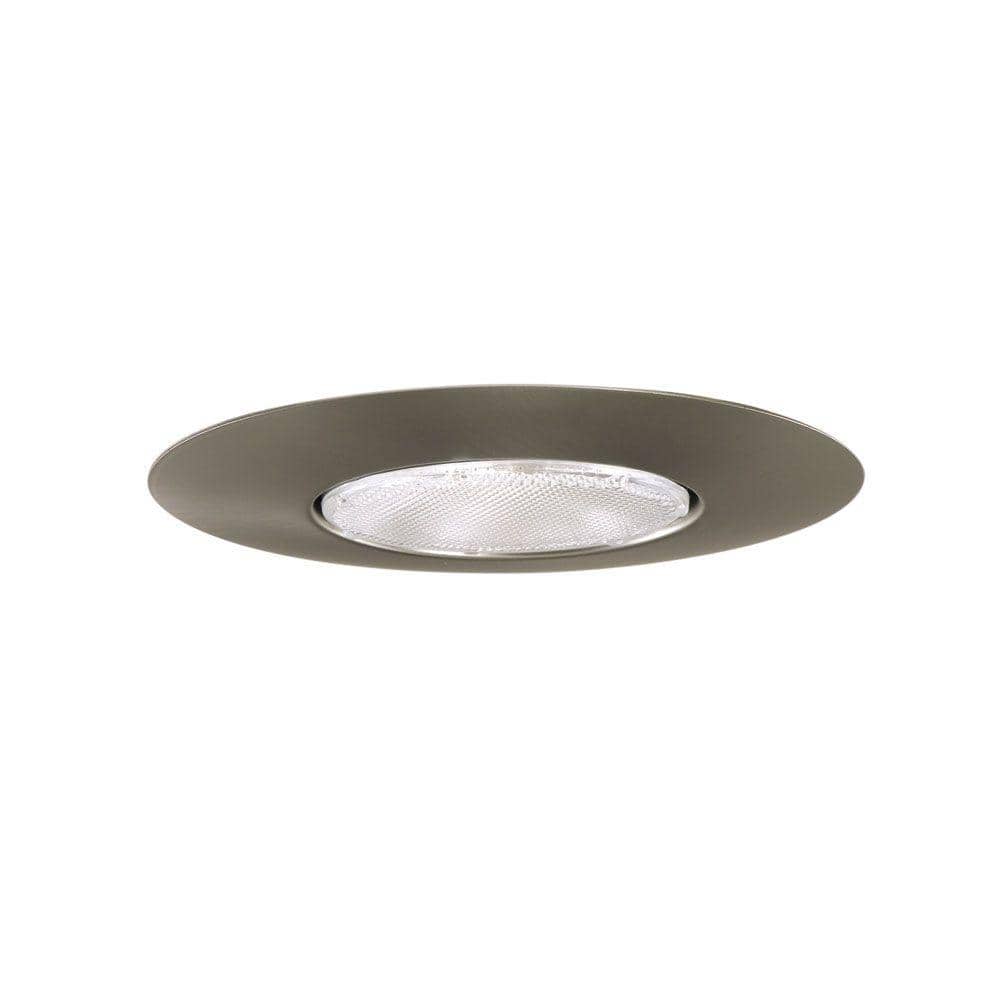 HALO 6 in. Satin Nickel Recessed Ceiling Light Open Splay Trim 301SN ...