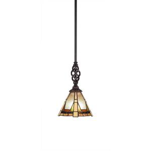 Lighting Theory Bridgewater 100 W 1-Light Dark Granite Standard Mini ...