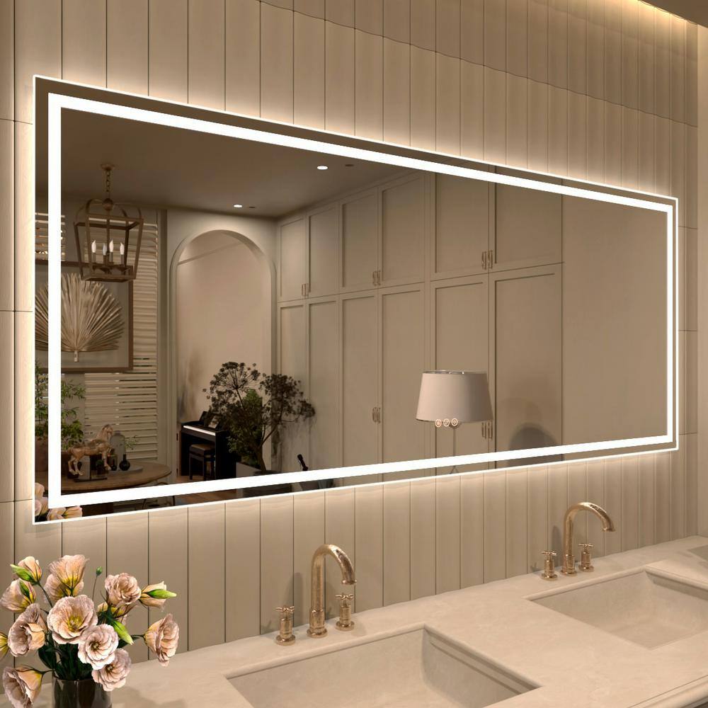 Have a question about TaiMei 72 in. W x 30 in. H Frameless Beveled LED ... Have a question about TaiMei 72 in. W x 30 in. H Frameless Beveled LED ...