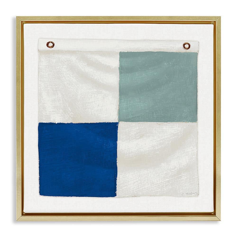 Stupell Industries Checkered Boat Flag by James Wiens 1 Piece Gold ...