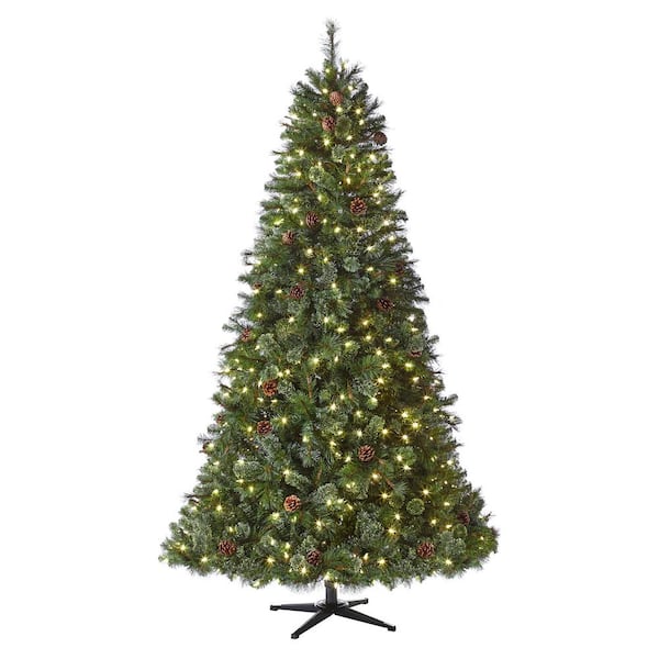 Home Accents Holiday Alexander Pine 7.5 ft. Pre-Lit LED Pine Artificial ...