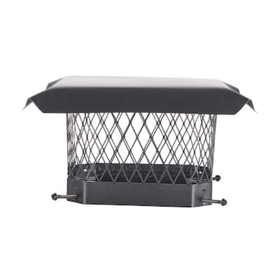 Shelter 13 in. x 18 in. Mesh Chimney Cap in Galvanized Steel SC1318