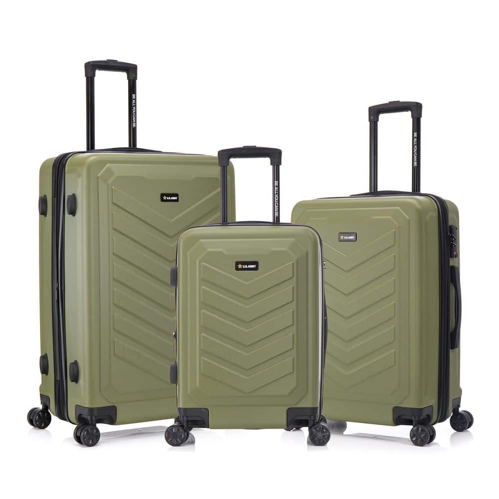 US ARMY U.S. Army FOX PRO 3-piece Luggage Set 20"/24"/28" Expandable ...