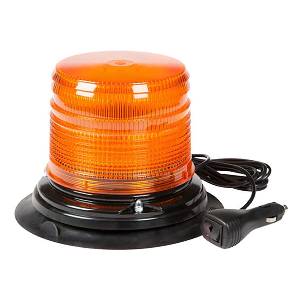 Emergency Lighting-8 LED, S. A. E. Class 1, Short Amber Dome, Vacuum ...