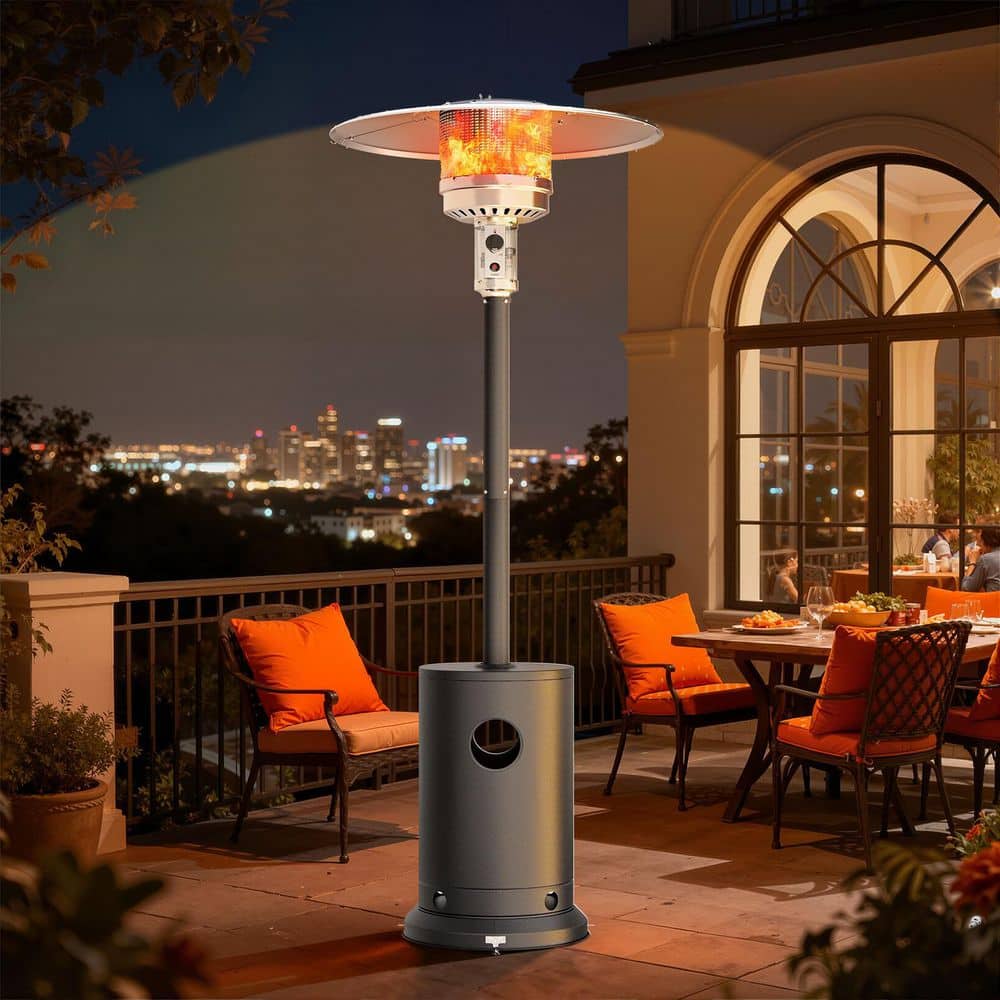 BTMWAY Upgraded 50,000 BTU Stainless Steel Gray Silver Propane Gas ...