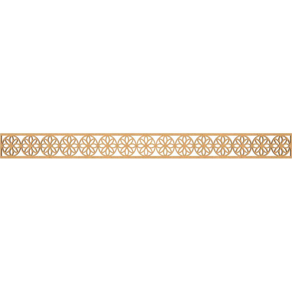 Ekena Millwork Blume Fretwork 0.25 in. D x 46.375 in. W x 4 in. L MDF ...