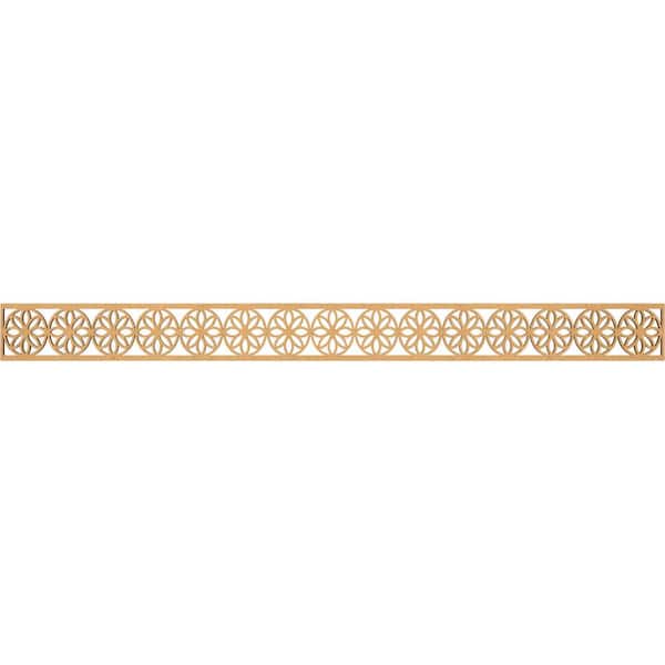 Ekena Millwork Blume Fretwork 0.25 in. D x 46.375 in. W x 4 in. L MDF ...