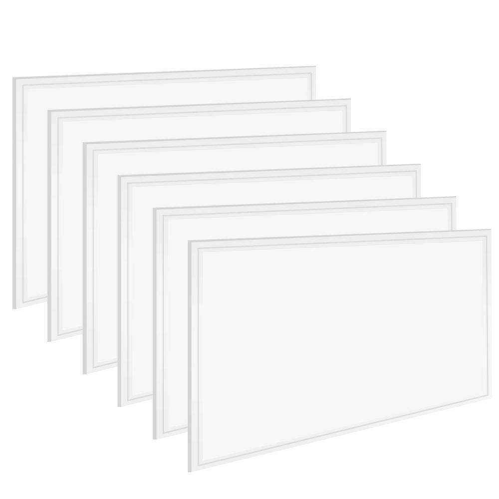 WYZM 2 ft. x 4 ft. 175-Watt Equivalent Integrated LED Troffer Panel ...