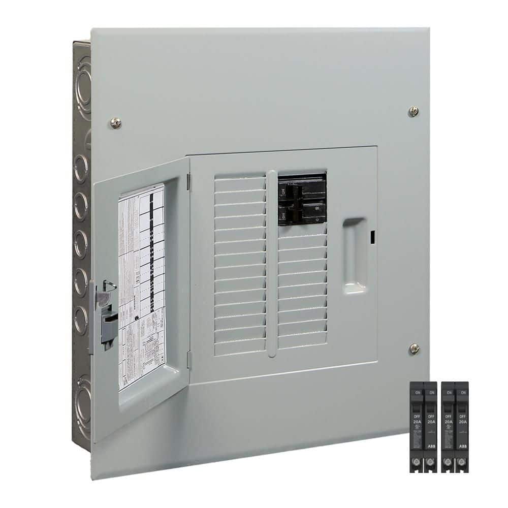 ABB 100 Amp 12-Space 24-Circuit Main Breaker Indoor Load Center Value Pack (TMQ1210PA) TMQ1210PA ...