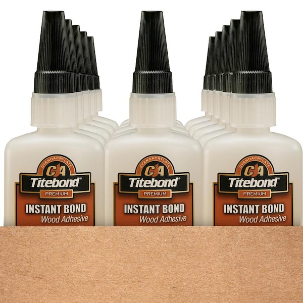 Titebond 2 oz. Instant Bond Wood Adhesive Medium (15-Pack) 6211 - The ...