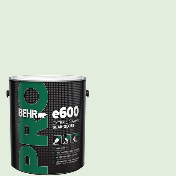 BEHR PRO 1 gal. #M400-1 Establish Mint Semi-Gloss Exterior Paint ...