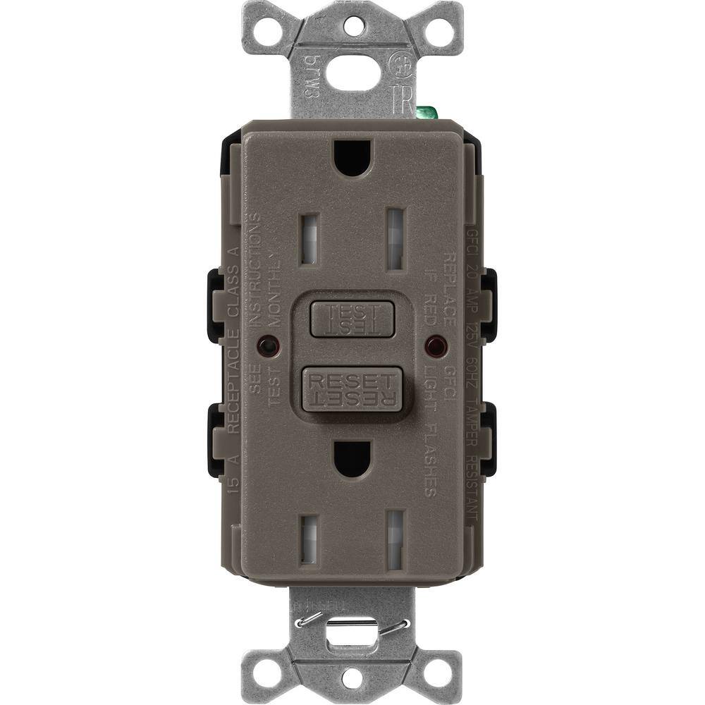Lutron Claro 15-Amp Tamper Resistant Duplex Receptacle, Truffle (SCR-15 ...
