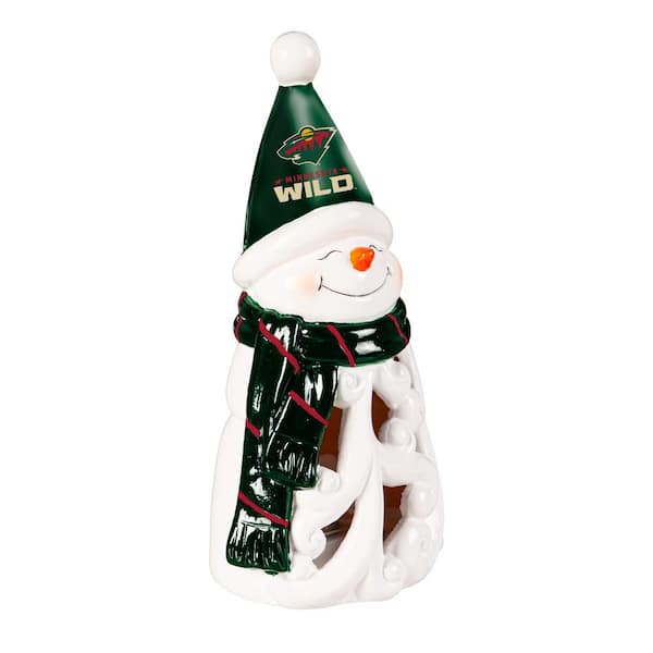 Team Sports America Minnesota Wild Snowman LED Christmas Garden ...