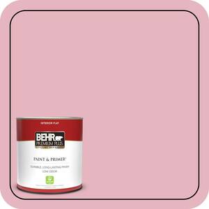 BEHR ULTRA 1 qt. #M140-3 Premium Pink Satin Enamel Exterior Paint ...