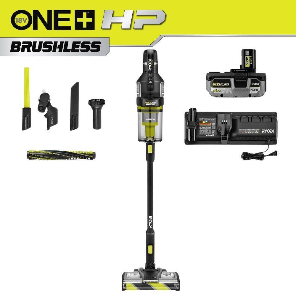 RYOBI ONE+ HP 18V Brushless Cordless Advanced WHISPER Series Stick ...