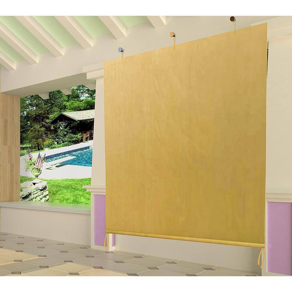 Shatex 6 ft. x 5 ft. Garden Shade Fabric Adjustable Vertical Side Wall ...
