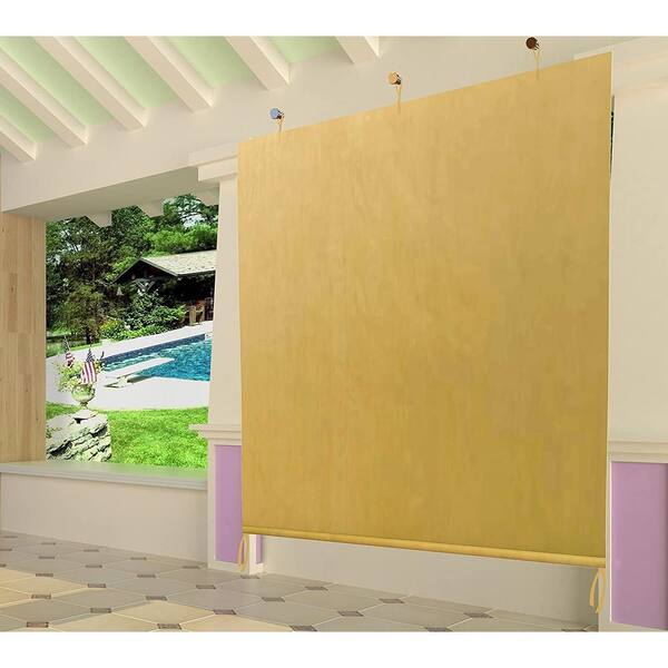 Shatex 6 ft. x 5 ft. Garden Shade Fabric Adjustable Vertical Side Wall ...