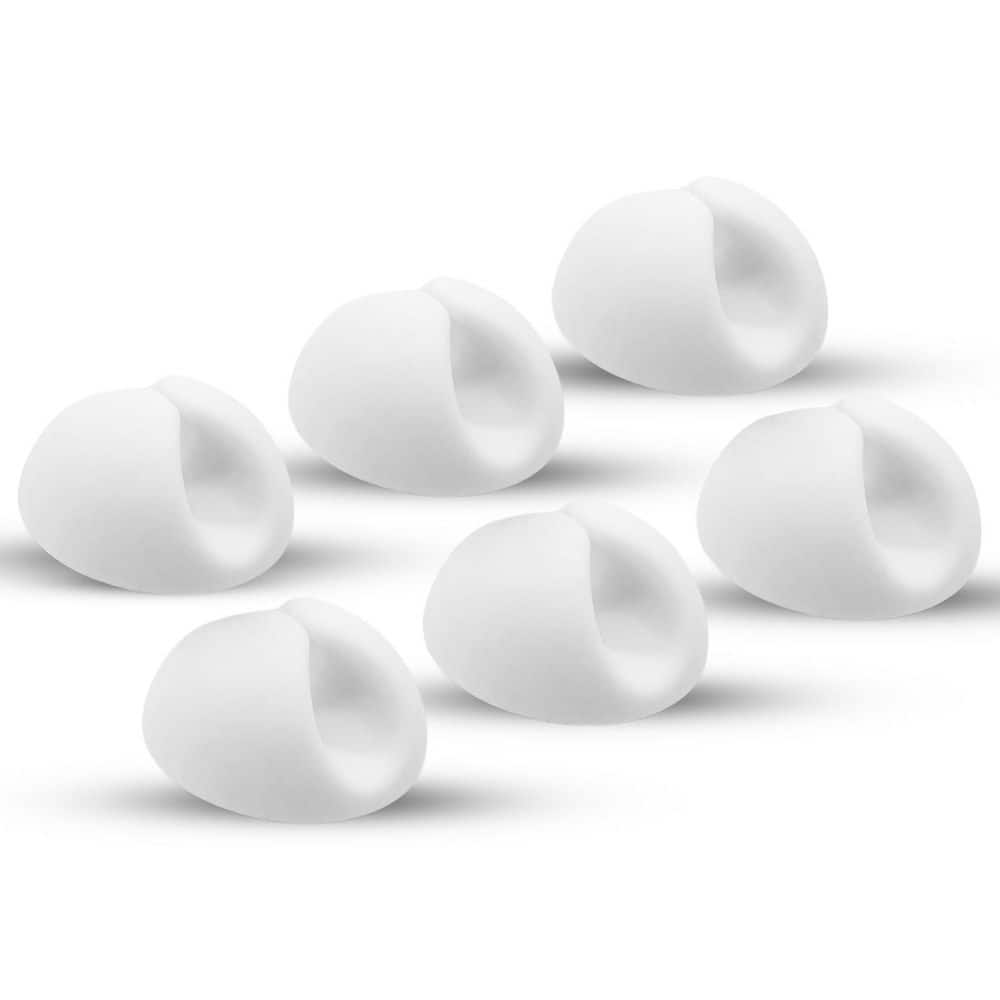 Yichuhaoxi Cord Organizer Cable Clip Holder for Phone Charger Desk Wall Nightstand Office White ...