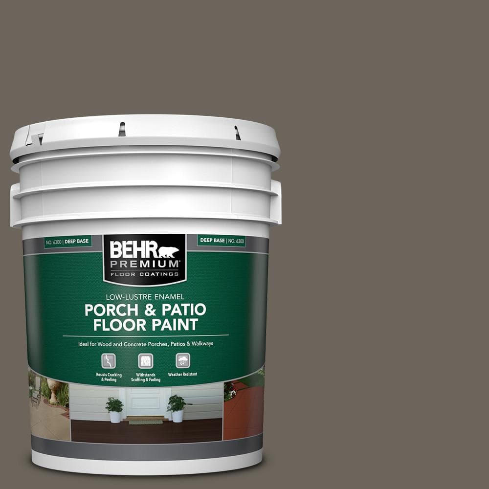 BEHR PREMIUM 5 gal. #N360-6 Patio Stone Low-Lustre Enamel Interior ...
