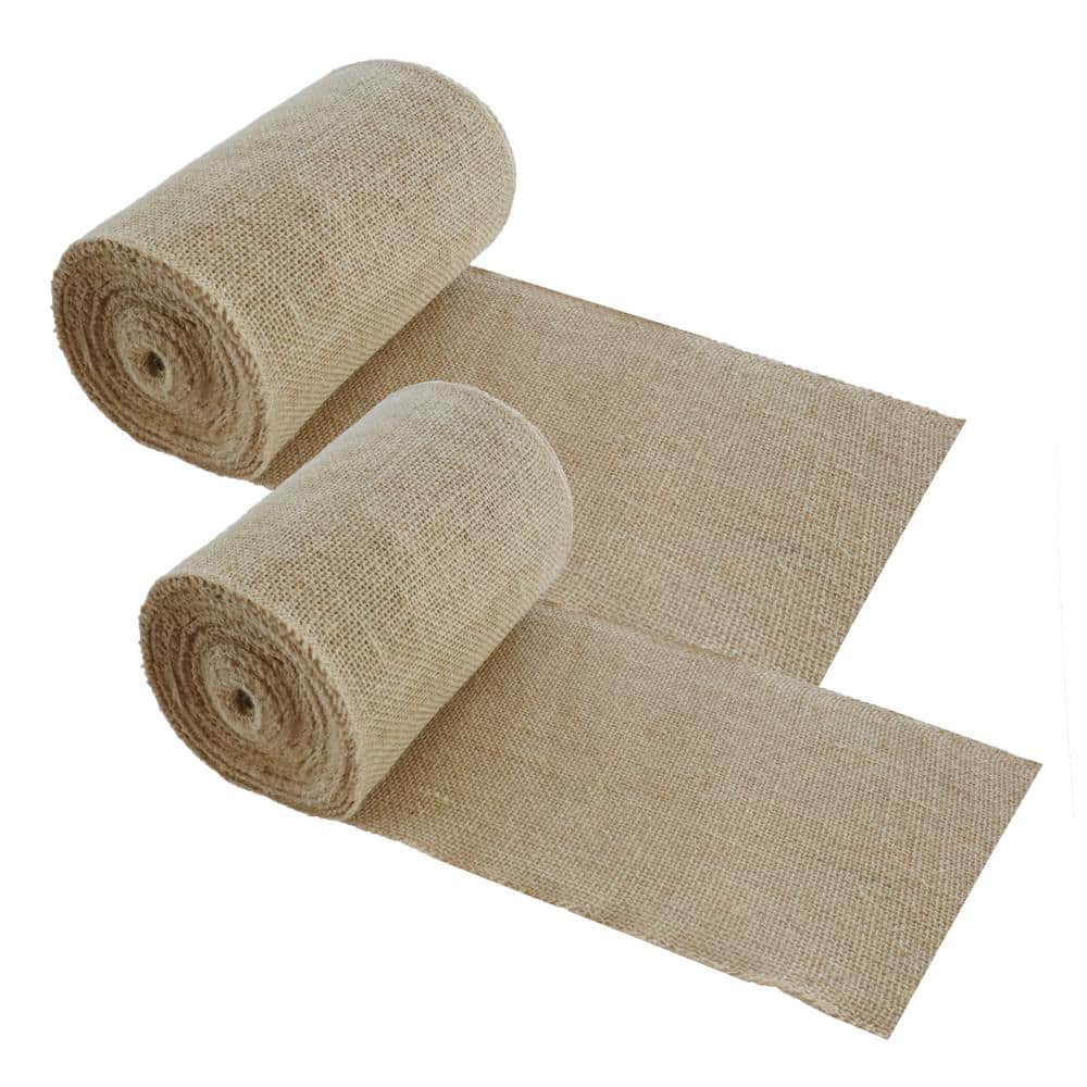 Wellco 12 in. x 25 ft. Natural Burlap Tree Wrap Burlap Rolls for ...