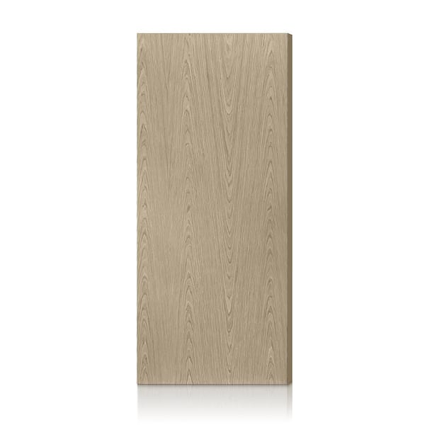 CALHOME 24 in. x 96 in. Oak Texture Flush Hollow Core Veneer Composite ...