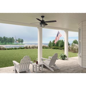 Hunter Outdoor 54 Freestanding Oasis Patio Ceiling Fan With Light Kit ...
