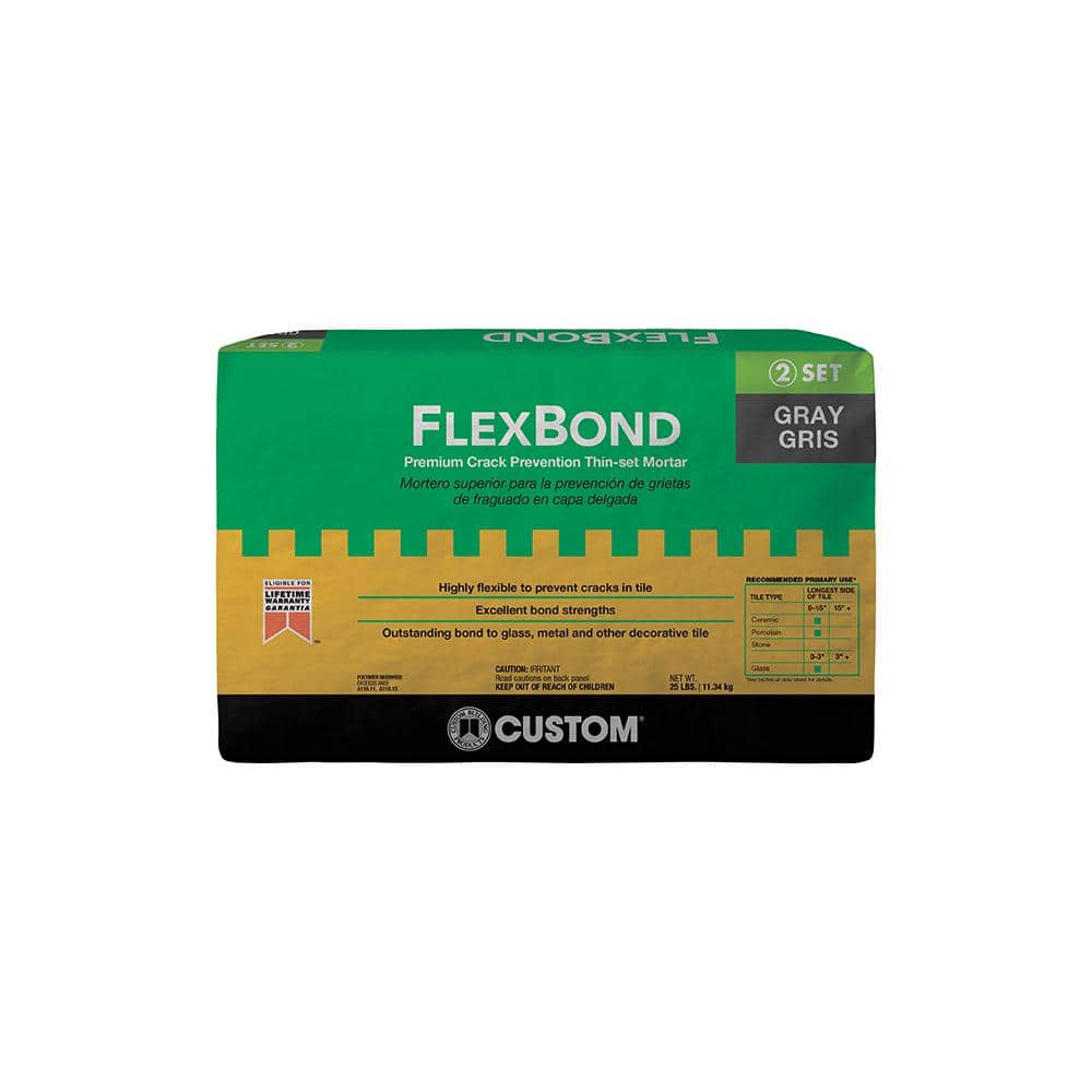 Custom Building Products FlexBond 25 lb. Gray Premium Crack Prevention ...