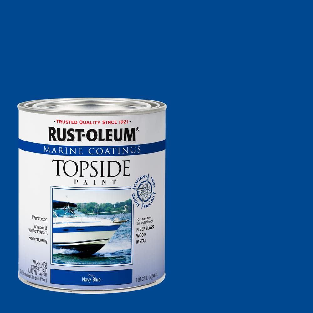 Reviews for Rust-Oleum Marine 1 qt. Gloss Navy Blue Topside Paint | Pg ...
