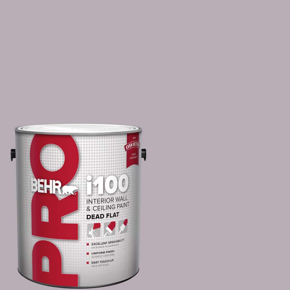 BEHR PRO 1 gal. #670F-4 Silverberry Dead Flat Interior Paint PR10501 ...