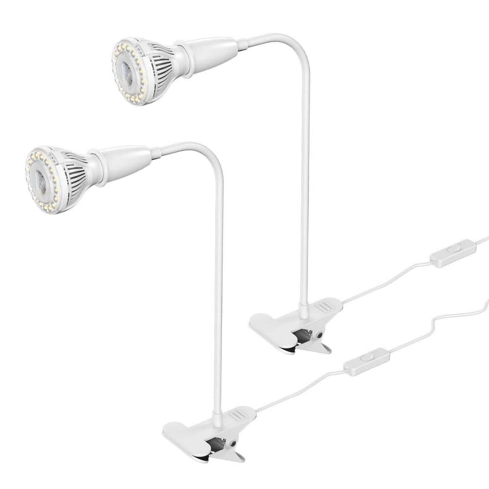 SANSI 150-Watt Equivalent White Full Spectrum Clip-on Gooseneck LED ...
