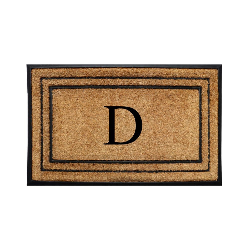 A1HC Natural Coir Rubber Doormat, 18 in x 32 in, Heavy Duty, Dirt ...