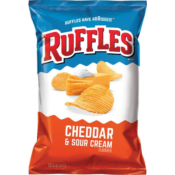 Frito Lay 4.7 oz. Ruffles CSC Sour Cream and Onion Flavored Potato ...
