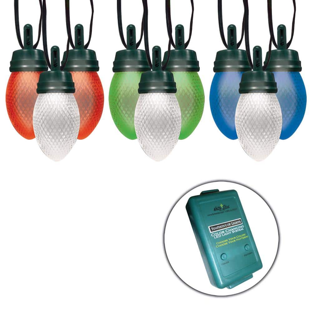 Brite Star C9 15-Light Jumbo Choose Your Own Multi-Colored Light Show ...