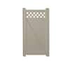 Weatherables Ashton 3.7 ft. W x 6 ft. H Khaki Vinyl Privacy Fence Gate ...