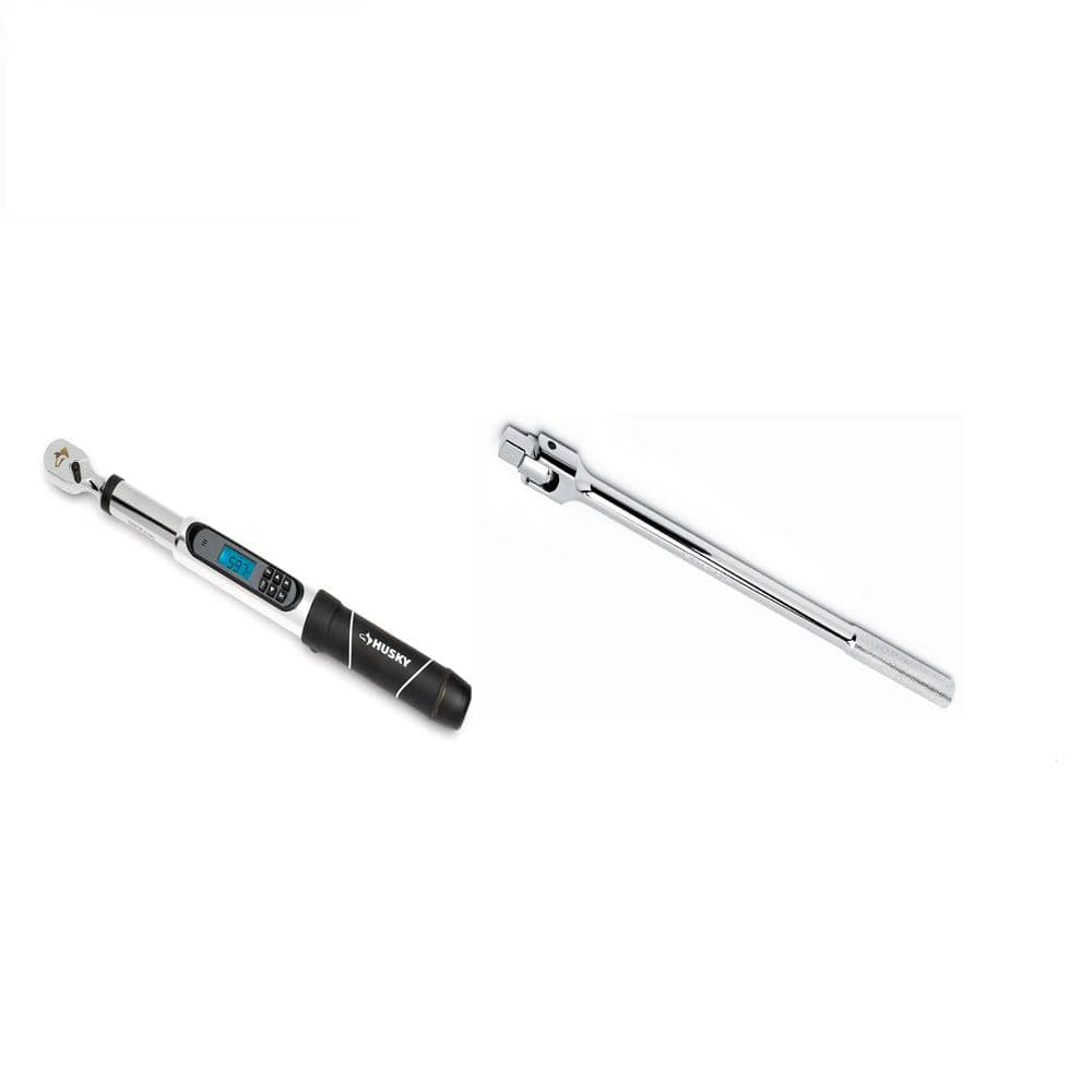 Husky 3/8 in. Drive Breaker Bar and Torque Wrench Combo - The Home Depot