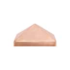 Protectyte 4 in. x 4 in. Copper Pyramid Slip Over Fence Post Cap (For ...