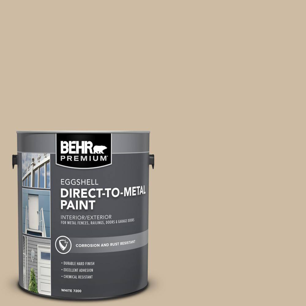 BEHR PREMIUM 1 gal. #710C-3 Gobi Desert Eggshell Direct to Metal ...