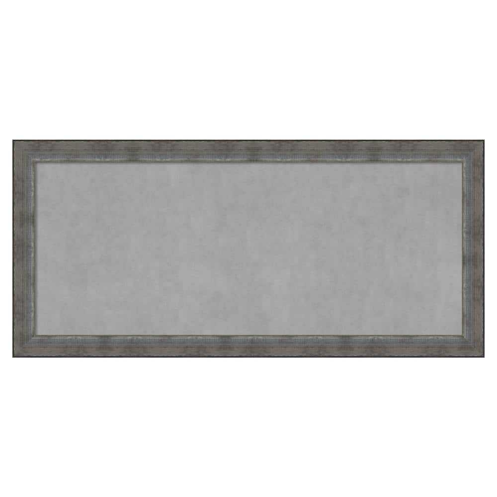 Amanti Art Forged Pewter 52 in. x 24 in. Framed Magnetic Board ...