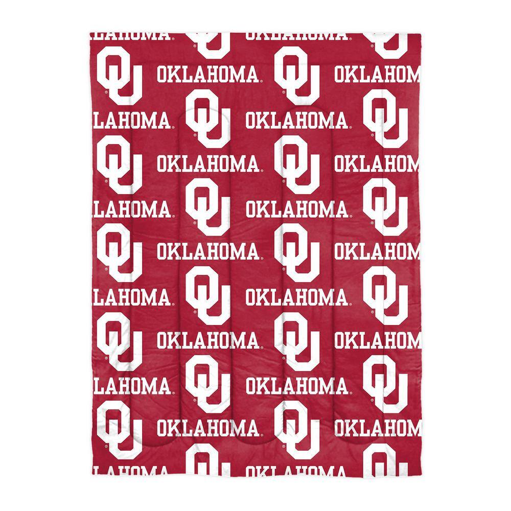 THE NORTHWEST GROUP 4-Piece Multi Colored Oklahoma Sooners Twin Size ...