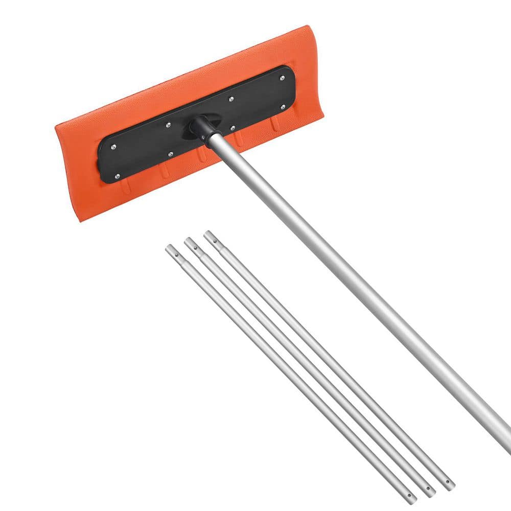 VEVOR 221.26 in. Snow Roof Rake, 17.7 in. Foam Blade, 7.3-18.4 ft ...